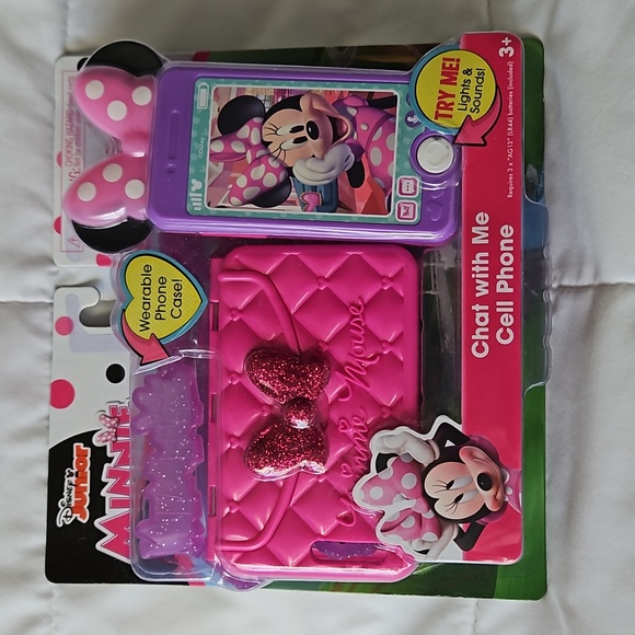 Disney | Toys | Disney Junior Minnie Mouse Chat With Me Cell Phone Set ...